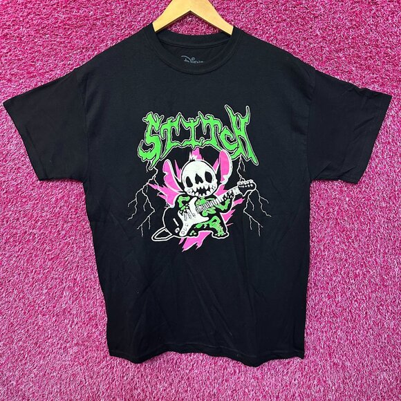 Disney | Shirts | Stitch Electric Guitar Shredding Disney Animated ...